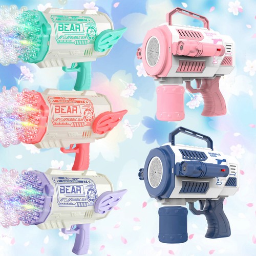 New 112 Hole Magic Rocket Launcher Bubble Gun Bazooka Bubble Machine X ...