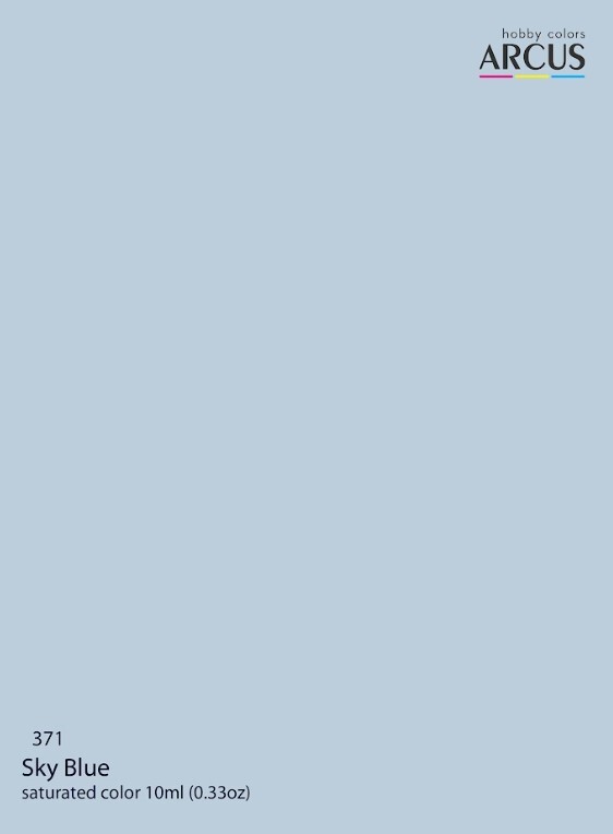 Arcus A371 Acrylic paint Royal Air Force Sky Blue saturated color | eBay