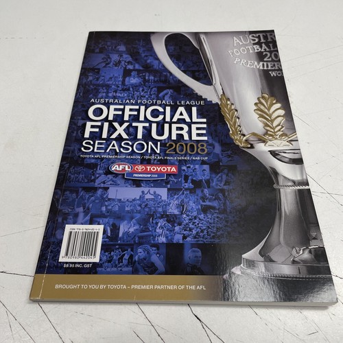 ORIGINAL RETRO AFL Football Footy Magazine Official Fixture Season 2008 ...