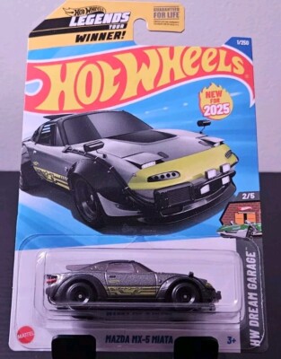 📦 Box Shipping 2025 LEGENDS Tour Winner #1 HOT WHEELS Mazda MX-5 Miata ...