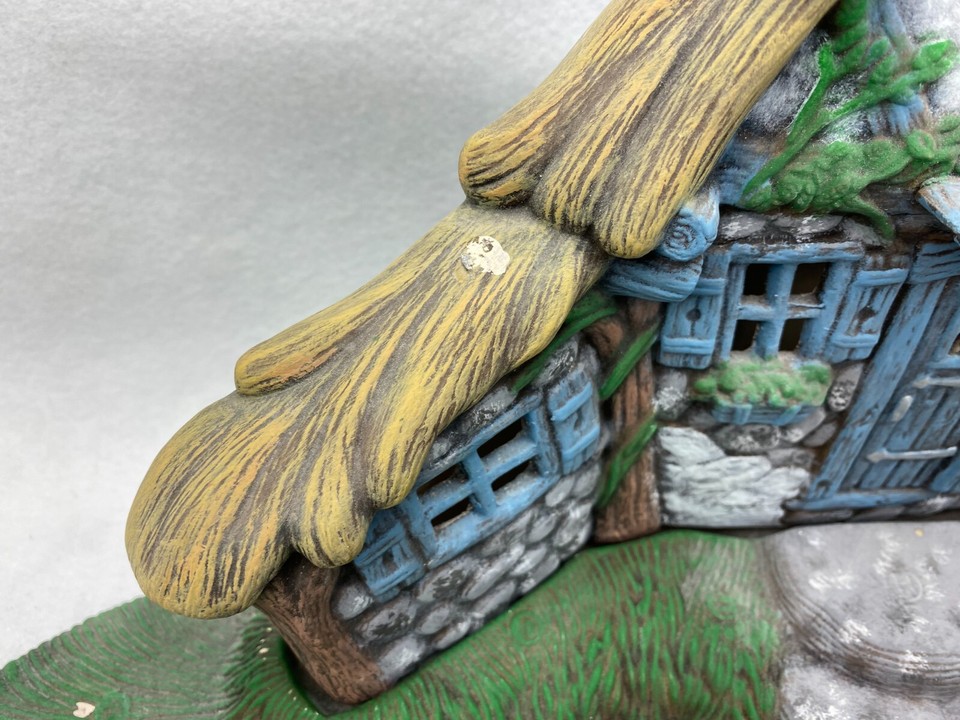 Ceramic Easter Bunny Lighted House 4 Piece Set with Tree & Rabbit ...