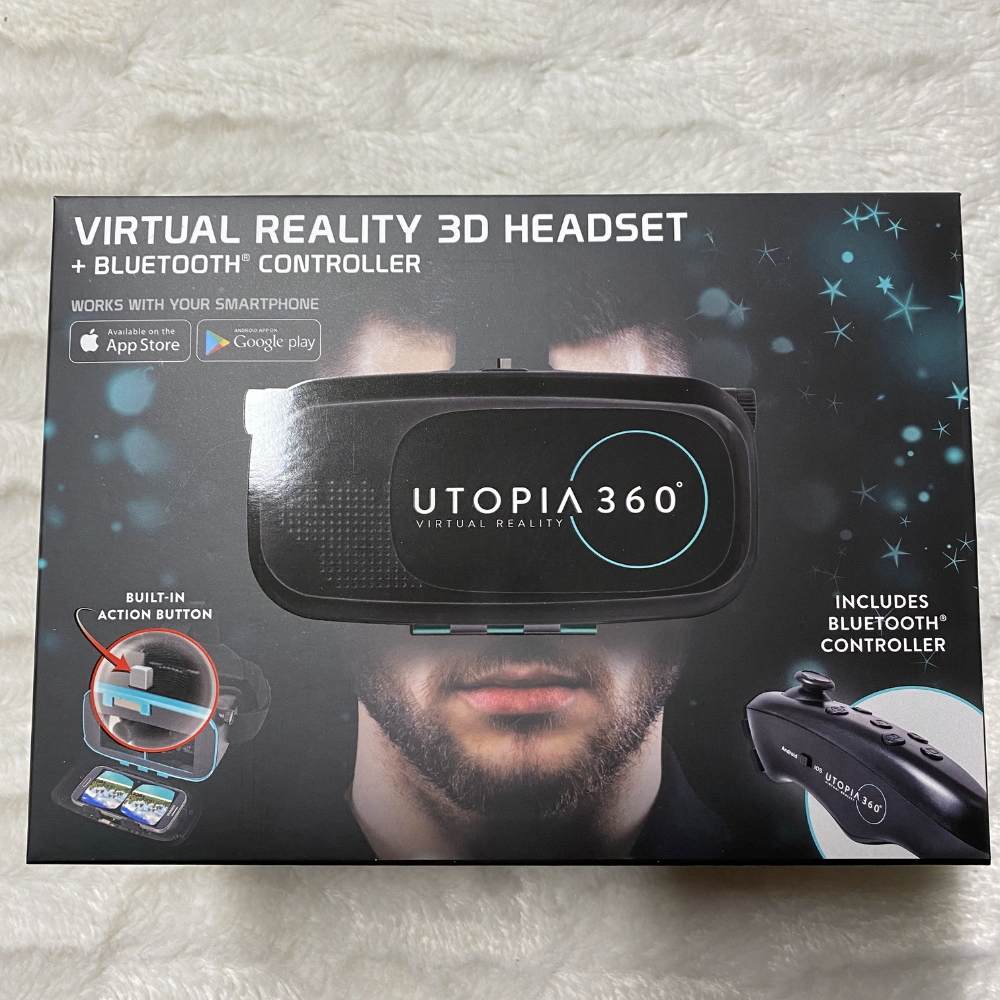 Emerge Technologies Utopia 360 Virtual Reality 3D Headset w Bluetooth Controller | eBay