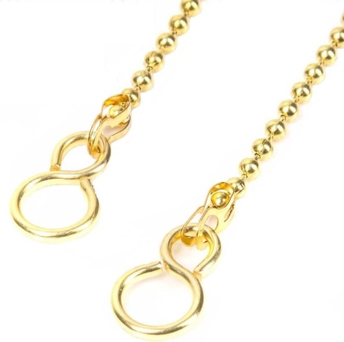 REPLACEMENT CHROME 12" 18" SINK BASIN BATH BALL PLUG CHAIN AND S HOOK ...