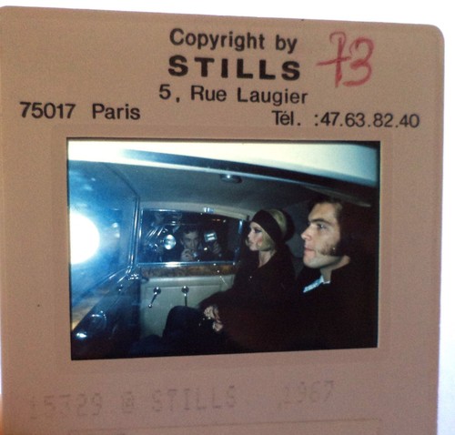 Diapositive d'agence (Slide) Brigitte BARDOT et Patrick GILLES - Rolls ...