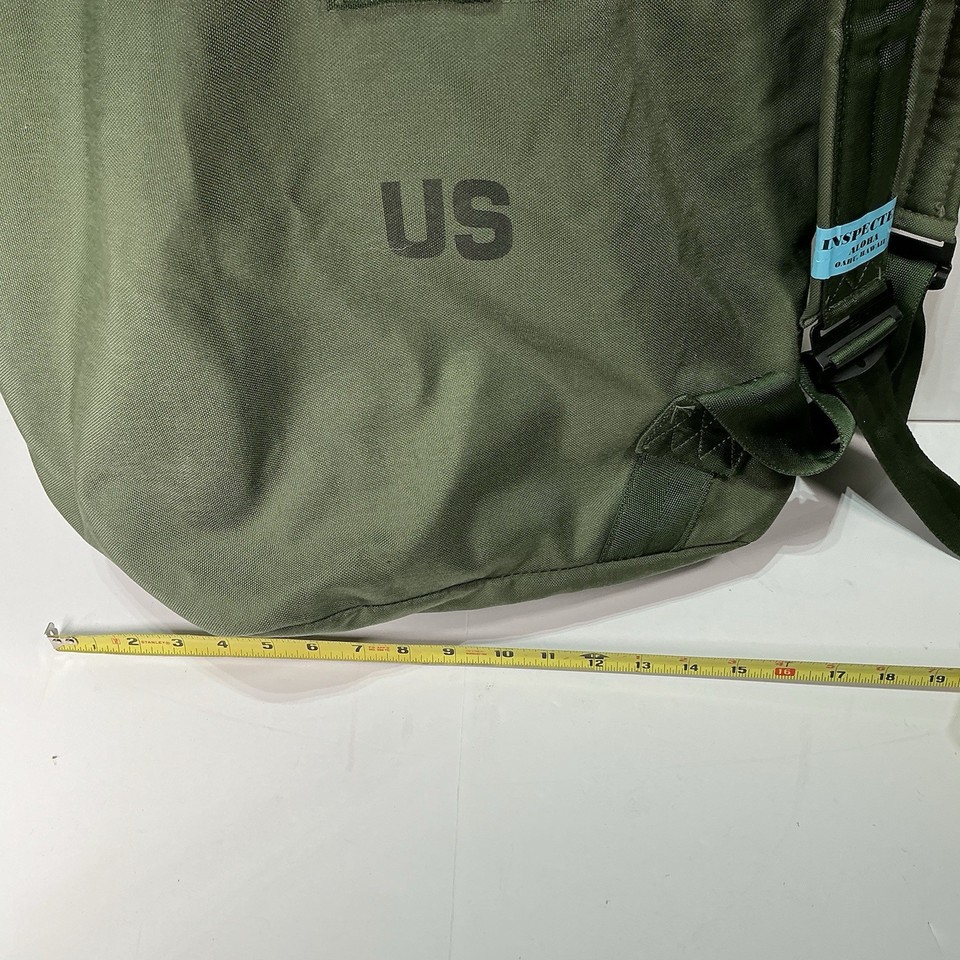Military Duffle Bag USGI OD Green Nylon Sea Bag Carry Straps Army Duffel | eBay
