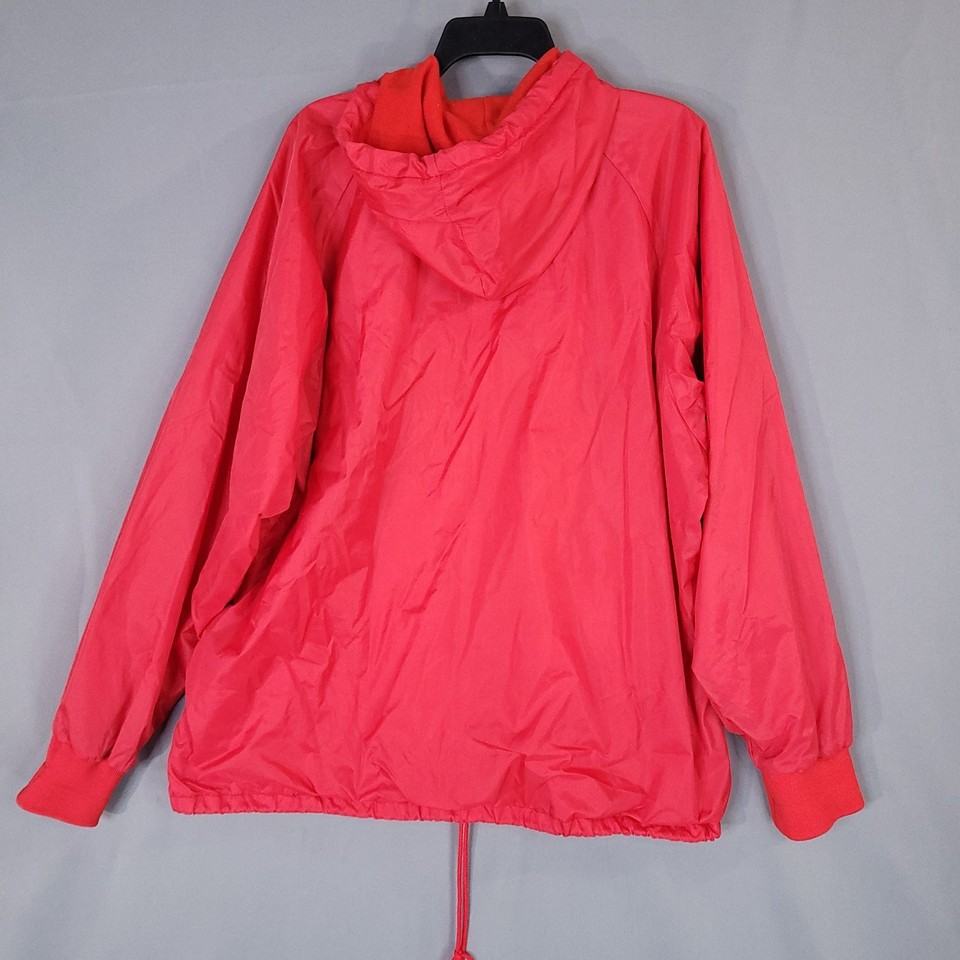 Augusta Sportswear Men's Red XL Windbreaker Jacket Hooded Lightweight ...