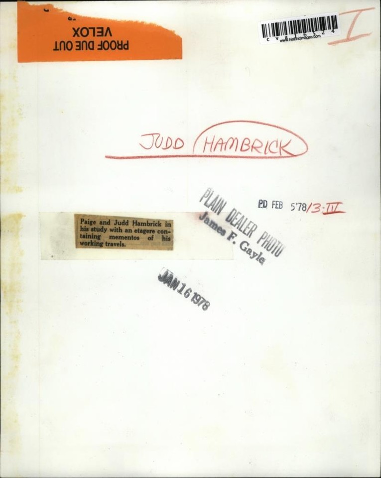 1978 Press Photo Paige and Judd Hambrick Surrounded by Mementos of ...