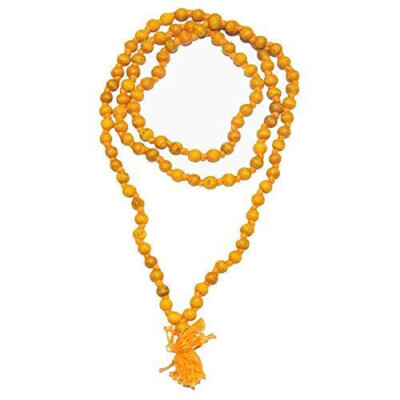 Genuine Haldi | Turmeric Mala For Puja & Jaap (108+1) 109 Beads (1 Pc ...