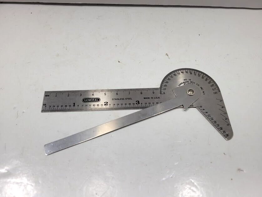 General Hardware Mfg. Co. No. 16 Steel Protractor Drill Gauge | eBay