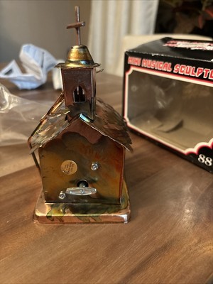 Vintage Mini Musical Sculpture Church Music Box 820 | eBay