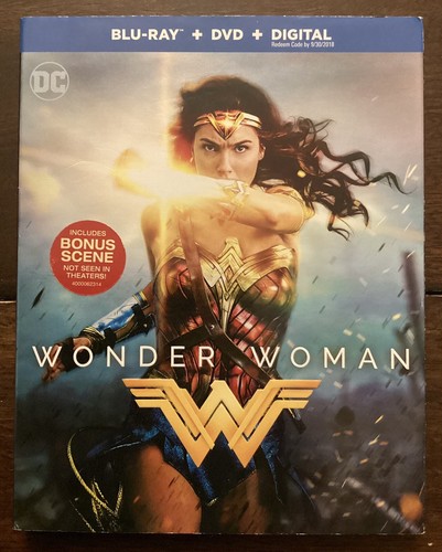 Wonder Woman (Blu-ray & DVD 2-disc Combo Pack, 2017, With Slip Cover ...