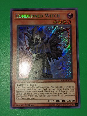 Condemned Witch - SOFU-EN028 - Secret Rare 1st Edition NM Soul Fusion ...