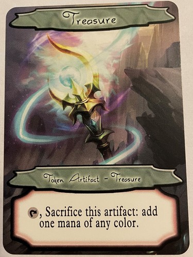 MTG Treasure Token Custom artifact | eBay