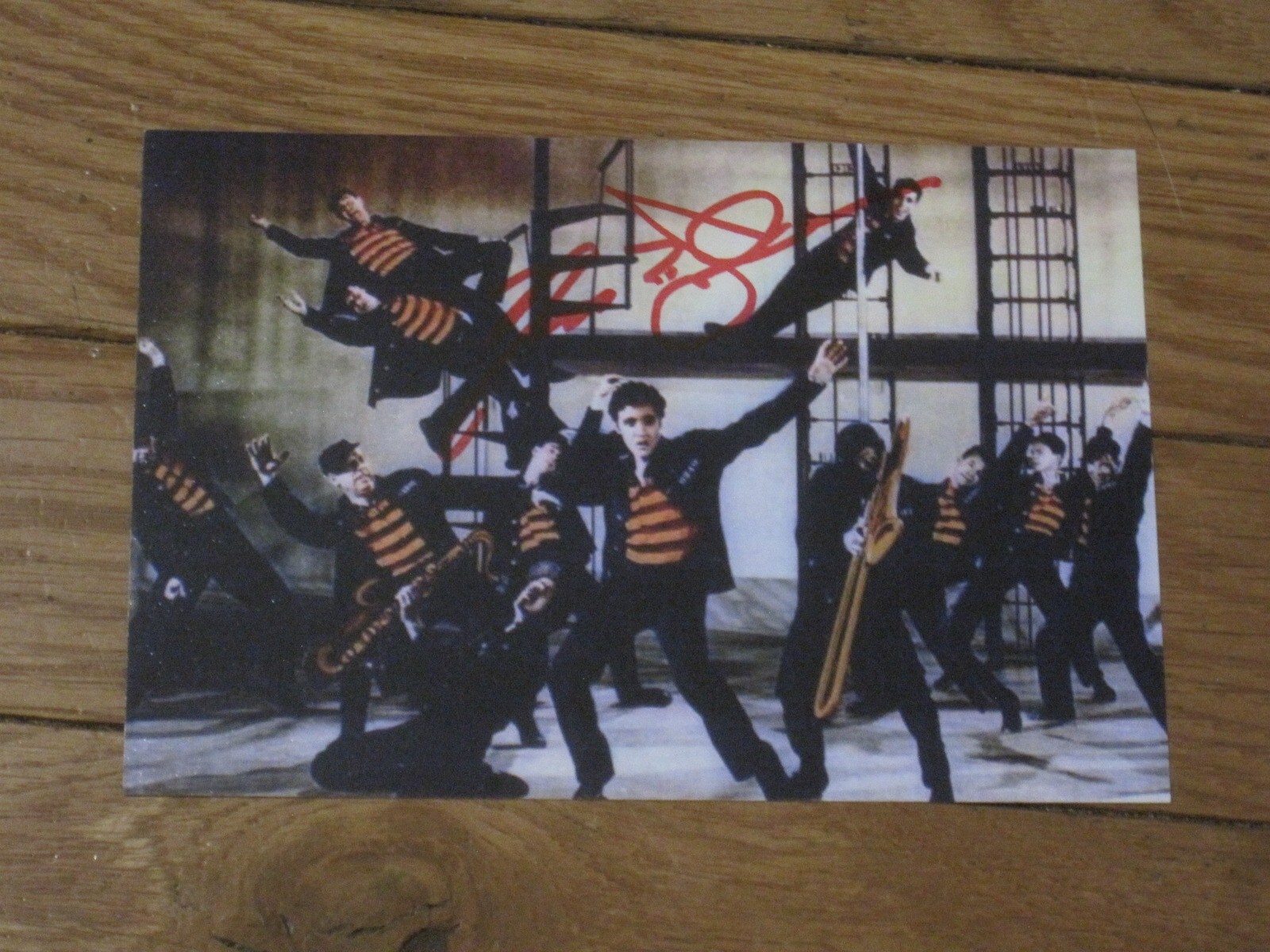 NORMAN JOHNSON Signed 4x6 ELVIS PRESLEY Photo JAILHOUSE ROCK AUTOGRAPH ...