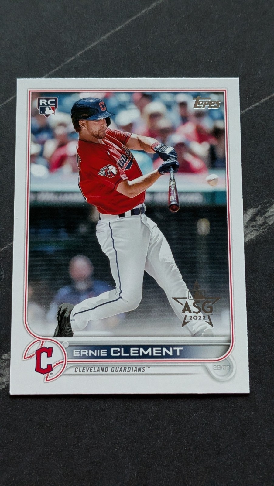 2022 Topps Series 1 ASG Stamp #71 Ernie Clement Guardians RC Rookie ...