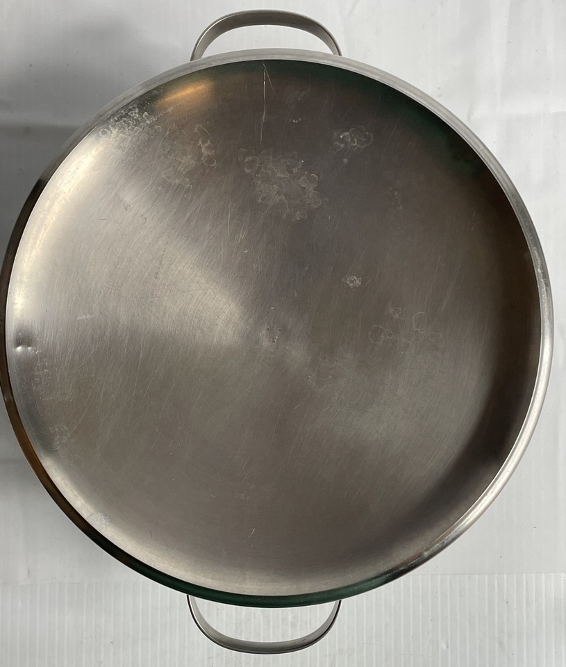 Revere Ware 4 1/2 Qt Copper Bottom Stock Pot w/ Metal Handles for Oven ...