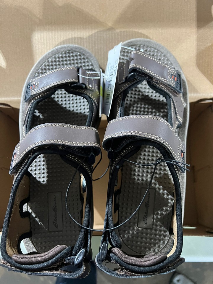 Eddie Bauer Men’s Oak Harbor Sandals Brown Size 8 NEW | eBay