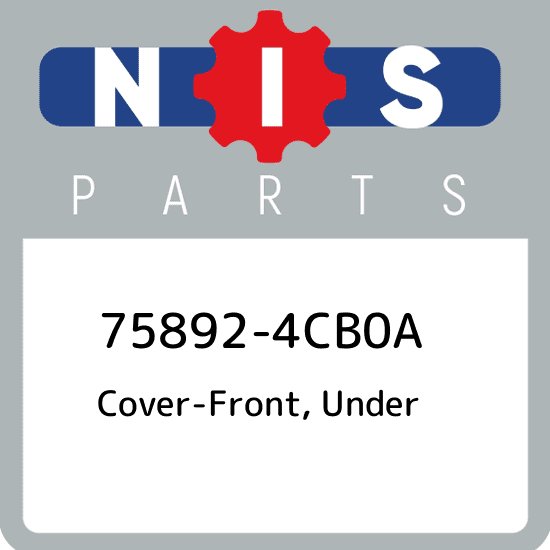 75892-4CB0A Nissan Cover-front, under 758924CB0A, New Genuine OEM Part ...
