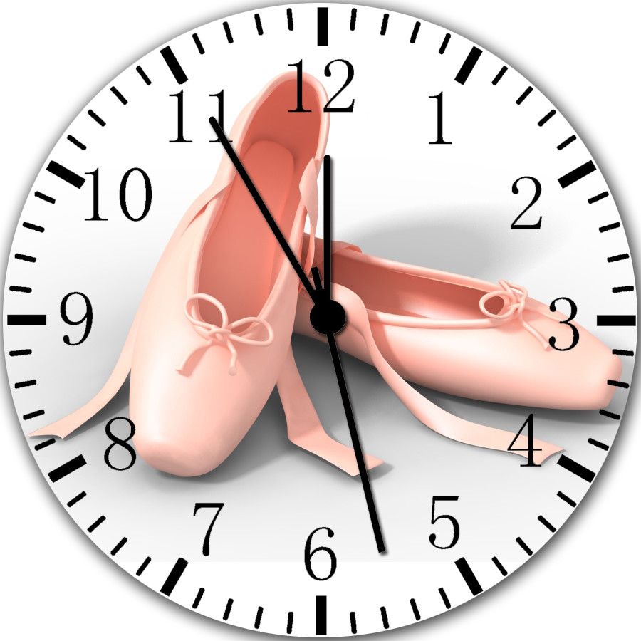 Ballet Shoes Frameless Borderless Wall Clock Nice For Gifts or Decor ...