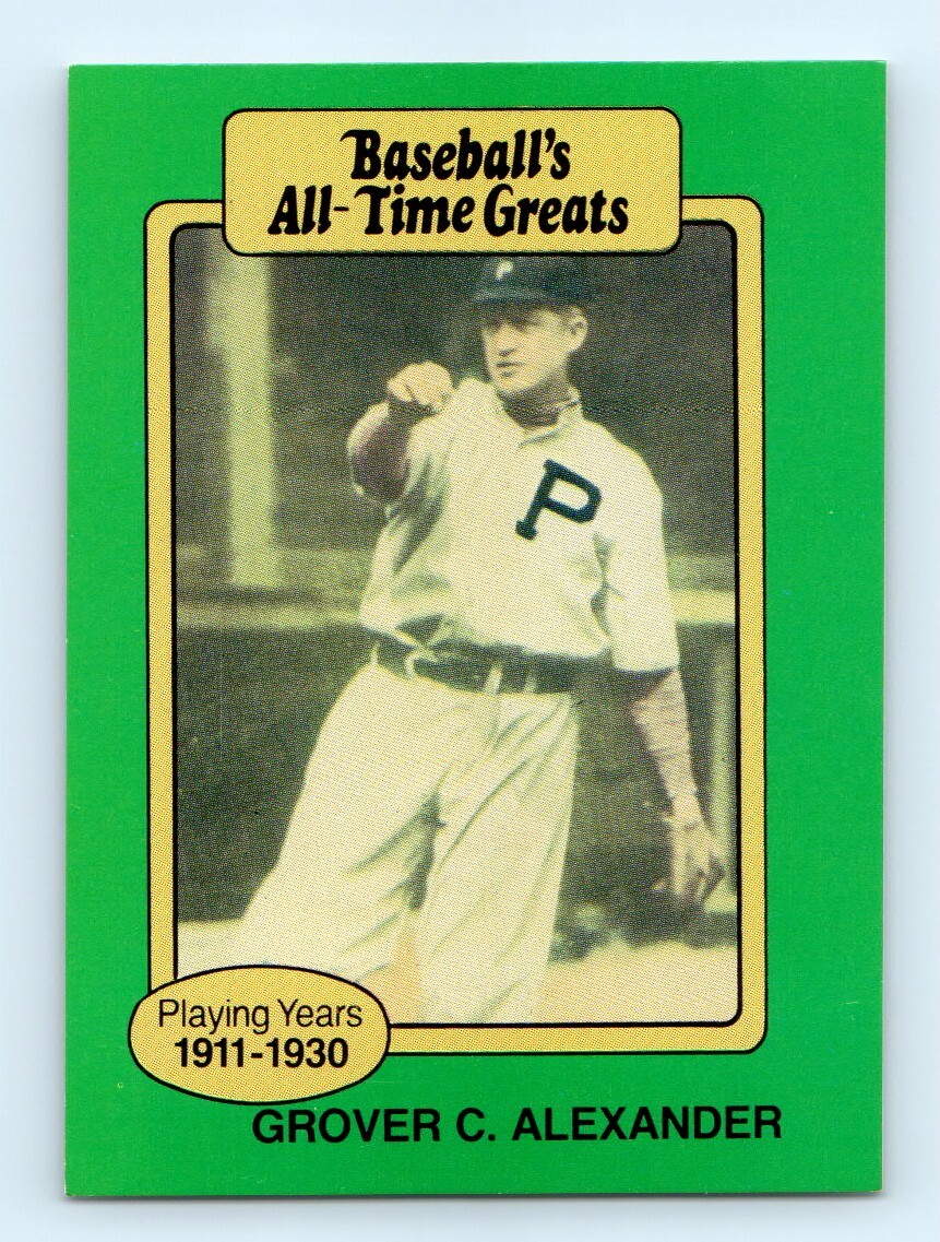 1987 Hygrade All-Time Greats Grover C. Alexander Philadelphia Phillies ...