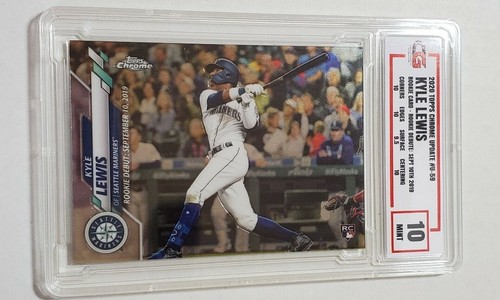 2020 Topps Chrome Update Kyle Lewis Rookie Debut RC Card #U-59 Graded ...