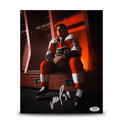 Matvei Michkov Locker Room Philadelphia Flyers Autograph 16x20 Hockey ...