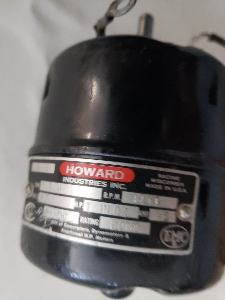 HOWARD INDUSTRIES Electric Motor 115v RPM 8000 AMP 25 RATING CONT | eBay