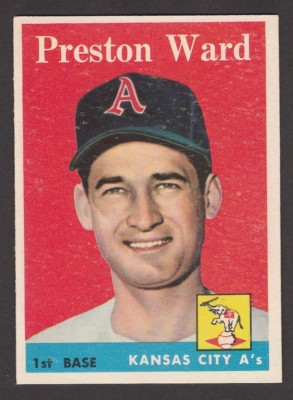 1958 TOPPS BASEBALL # 450 PRESTONE WARD SP INV J2168 | eBay