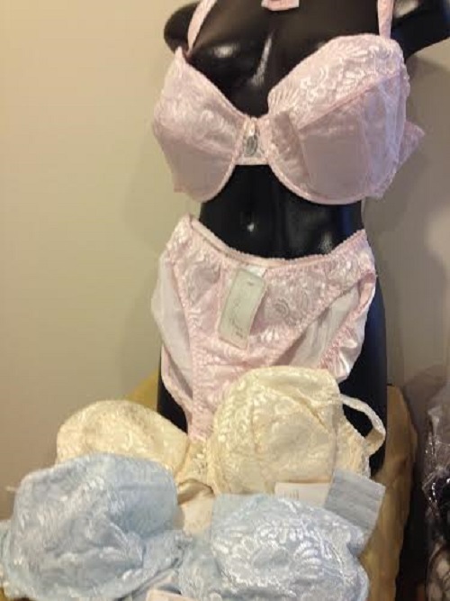 Rene Rofe Underwire 40C/8- 44D Bra & Panty Size 10 pink or Blue Set ...