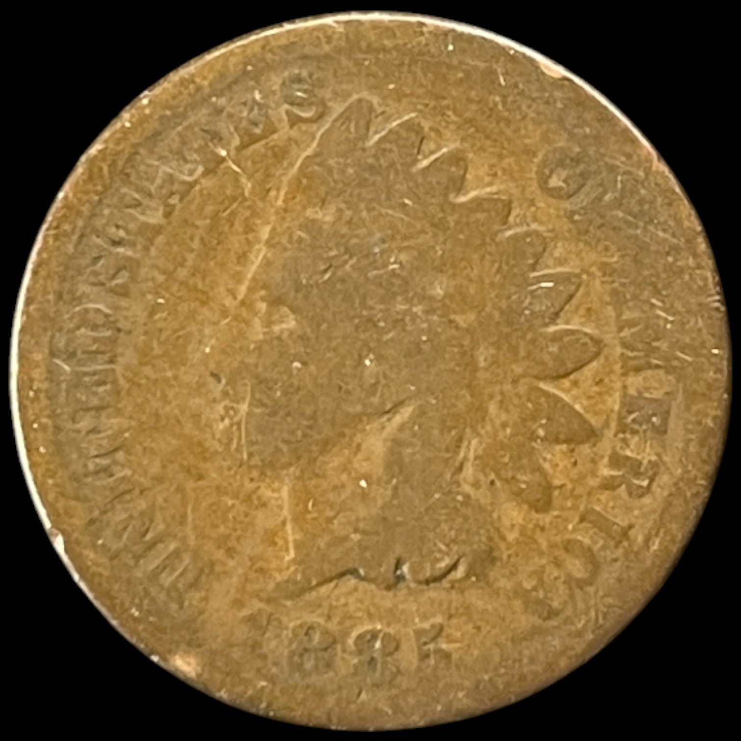 1885 Indian Head Cent Penny Antique US 1c United States of America One ...