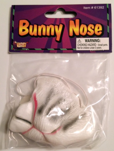 Deluxe BUNNY RABBIT NOSE Latex Rubber Buck Teeth Animal Costume Mask ...