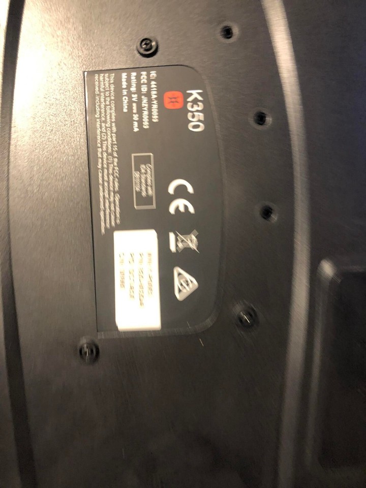 Logitech K350 Wireless Ergonomic Keyboard + Mouse M510 w/ USB Dongle ...