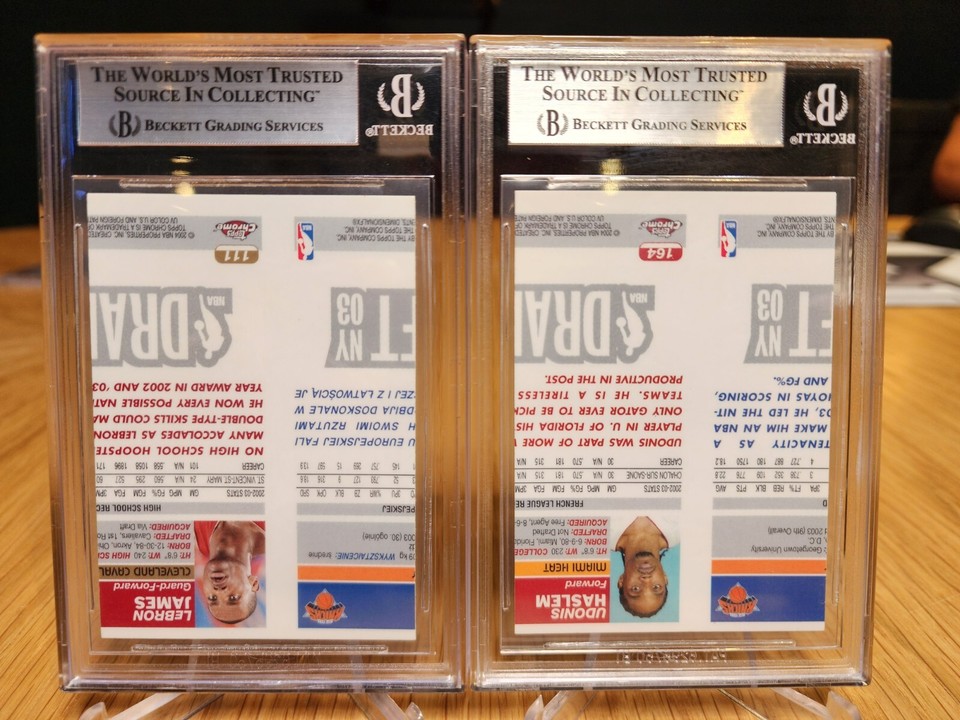 2003-04 Topps Chrome #111 LeBron James Cavaliers RC Rookie Pop 1 Error ...