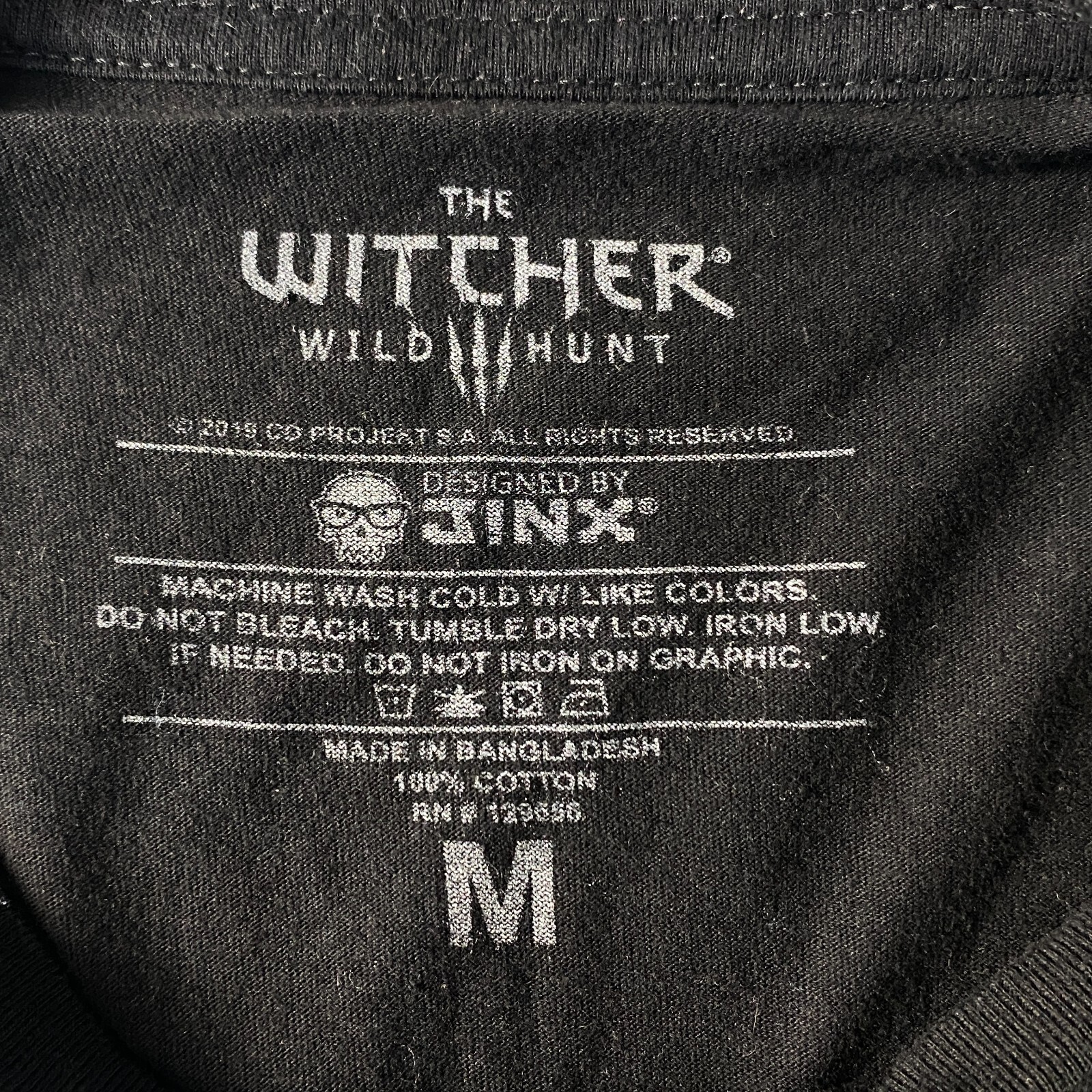 Jinx The Witcher 3 Geralt and Eredin Mens Medium T-Sh… - Gem