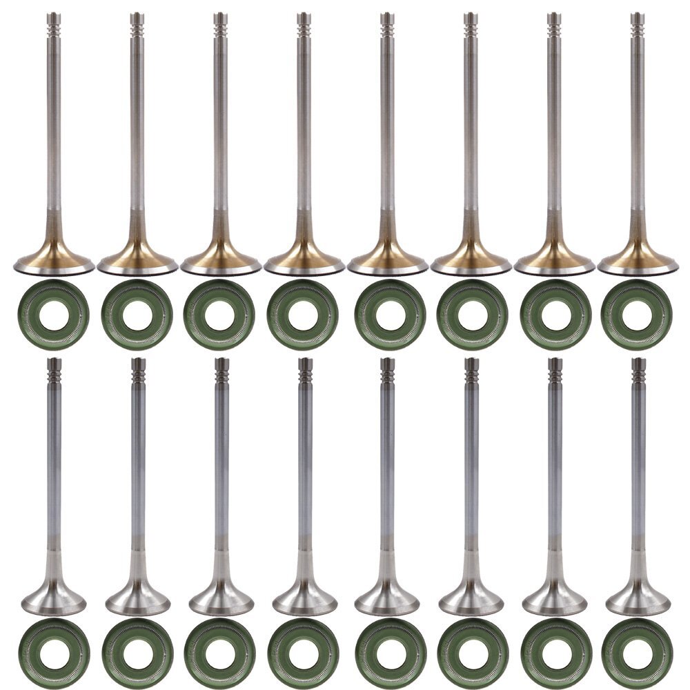 16pc Kit Engine Intake Valves & Exhaust Valves Fit for 2.0T Audi VW | eBay