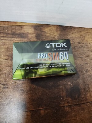 TDK PRO SM60 Professional High Bias Type II Audio Tape Cassette 60 Mins ...