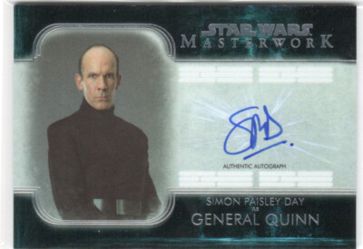 Star Wars Masterwork 2020 Auto A-SPD Simon Paisley Day as General Quinn ...
