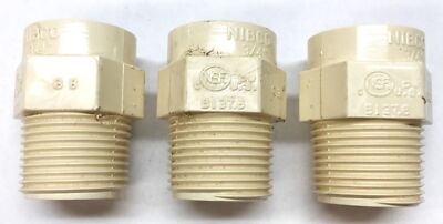 Nibco 3/4" CPVC Adapter Fitting Slip x MNPT 4120 [Lot of 3] NOS | eBay