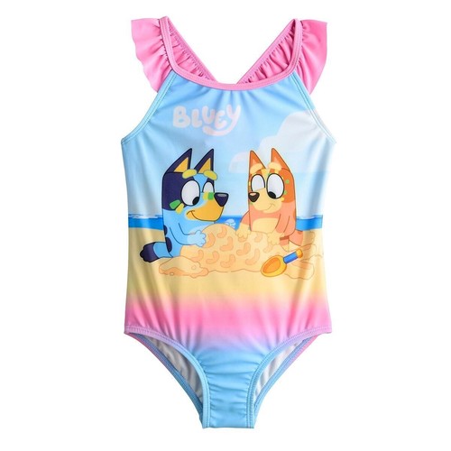 Disney Bluey Swimsuit One Piece Swim Toddler Girls 24 Months 2T 3T 4T 4 ...