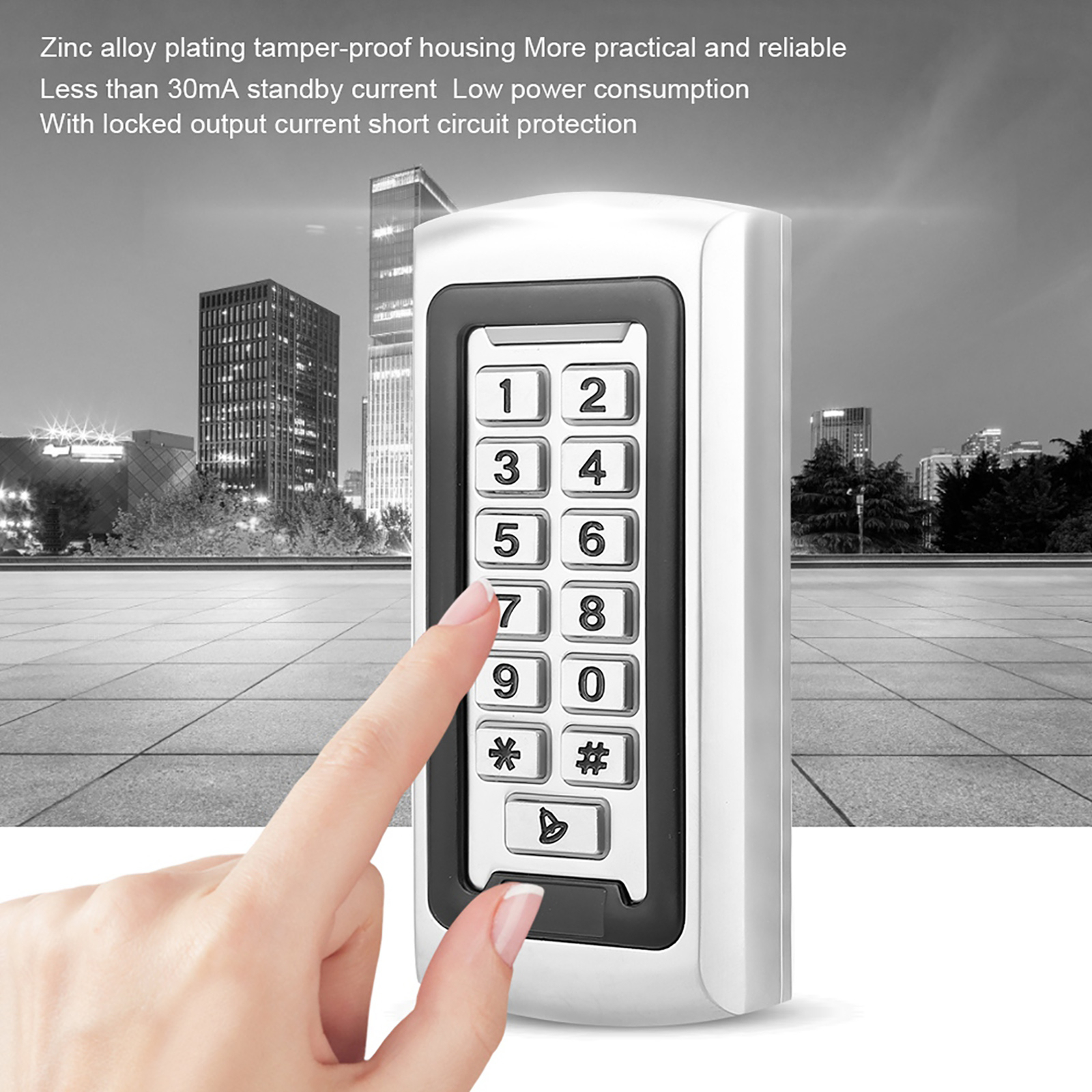 125KHz Outdoor 2000 Users Wiegand 26 Security Keypad Access Control(Uni ...