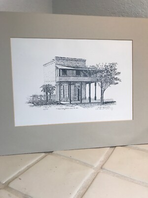 Pen & Ink Print Hackett House Tempe Bakery Arizona Richard Nearing ...