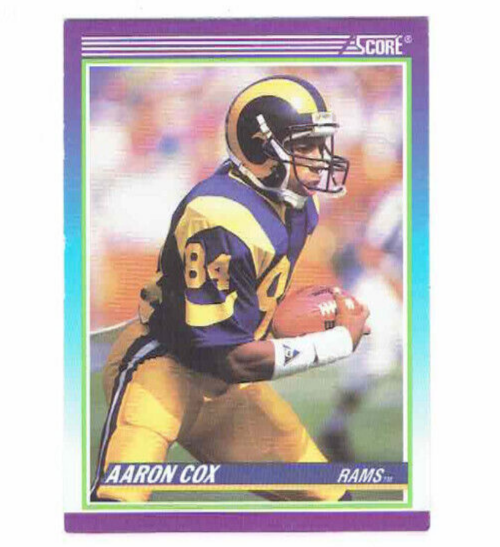 Aaron Cox LA Rams #84 WR #533 Score 1990 Football Card | eBay