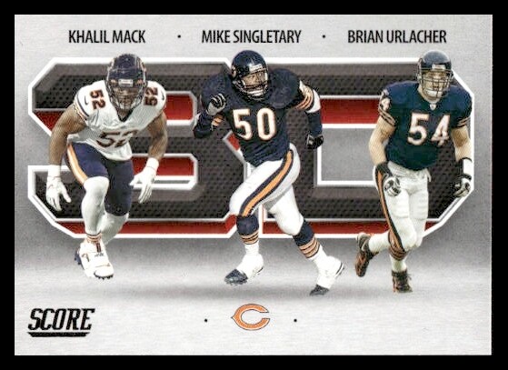 2021 Score #3D1 Brian Urlacher / Khalil Mack / Mike Singletary Bears | eBay