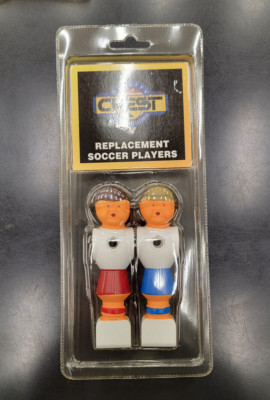NEW! Pack Of Two (2)Crest Pro Series Foosball Replacement Men Blue/Red ...