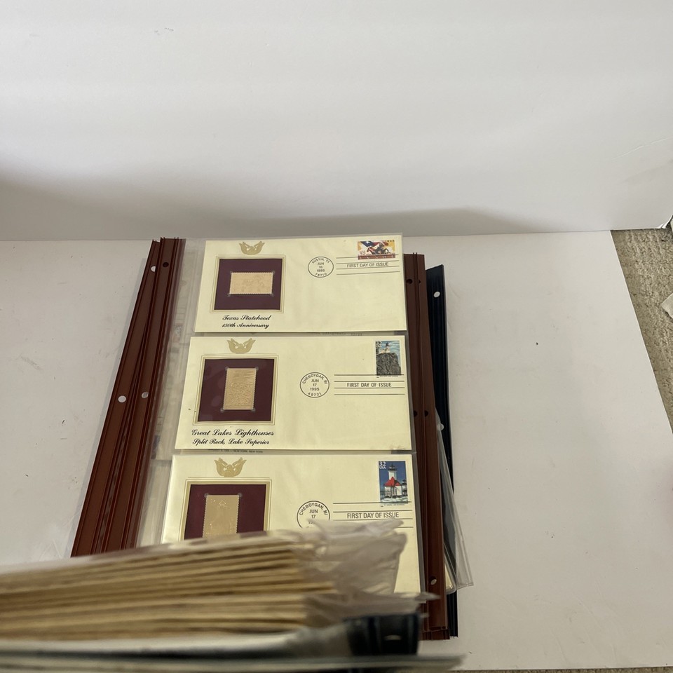 22K Gold FDC First Day Covers Golden Replica Lot of 100+ Collection ...