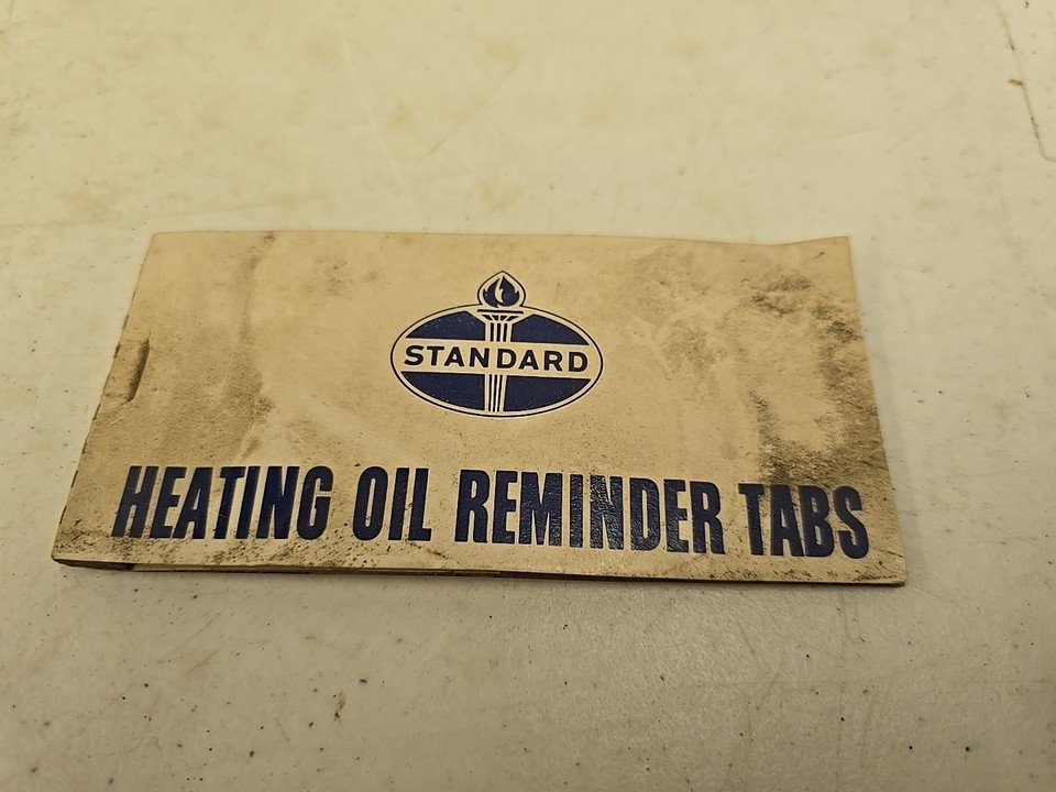 Vintage Standard Oil Advertising Heating Oil Reminder Tab Lot W ...