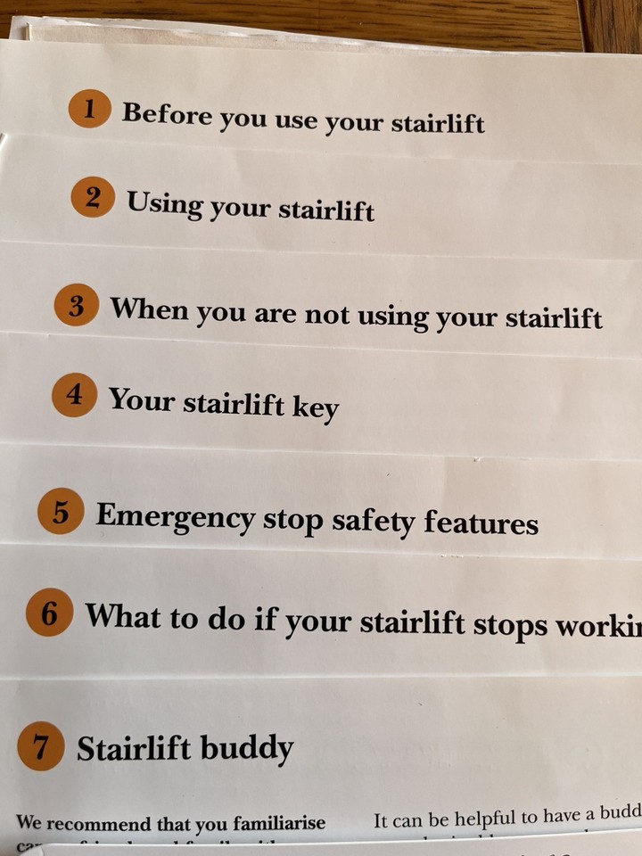 Handicare 950 Plus Stairlift BUYER TO UNINSTALL ON COLLECTION See ...