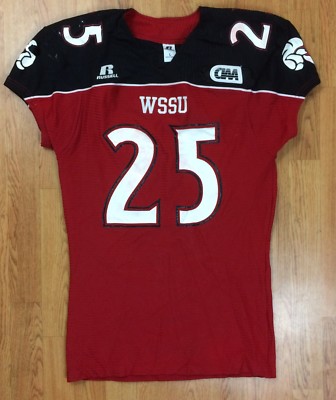 Winston-Salem State Rams Authentic Game Worn Football Jersey #25 L WSSU ...