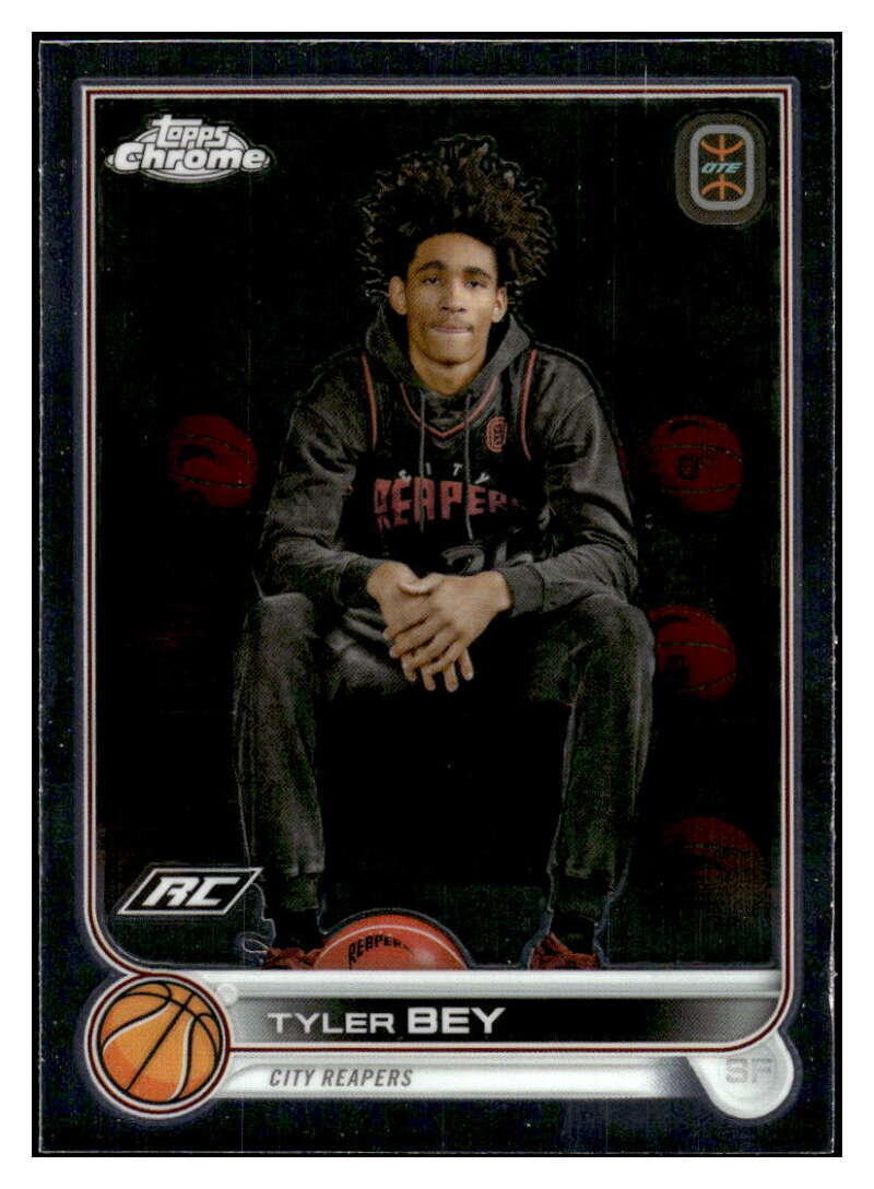 Tyler Bey RC 2023 Topps Chrome Overtime Elite #27 ROOKIE OTE NBA ID ...