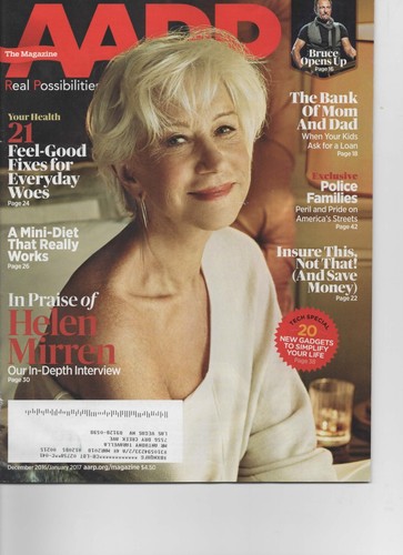 HELEN MIRREN December 2016 / January 2017 AARP Magazine BRUCE ...